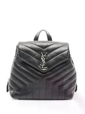 Saint Laurent 2010s Lulu Quilted Backpack - Black