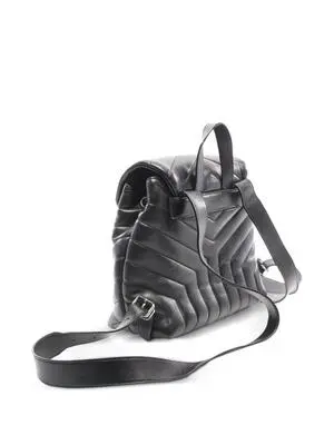 Saint Laurent Quilted Leather Backpack - Black