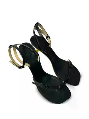 Loewe Petal Ankle-strap Sandals - Black