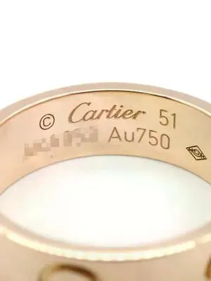 Cartier 18kt Rose Gold Love Ring - Pink