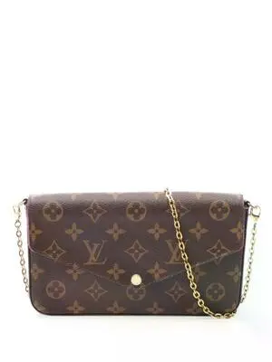 LOUIS VUITTON Monogram Felicie Shoulder Bag - Brown