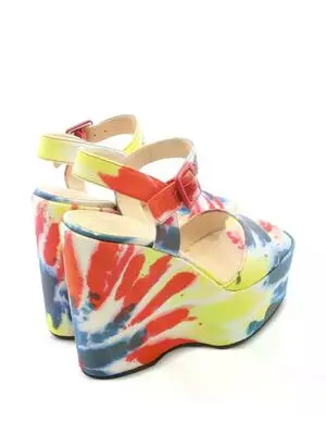 Loewe Tie-dye Wedge Sandals