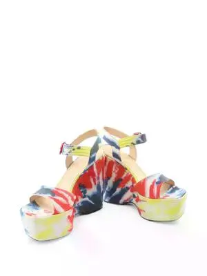 Loewe Tie-dye Wedge Sandals