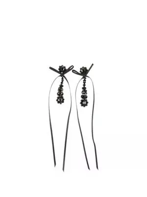 Simone Rocha Victorian Drip Bow Detail Earrings