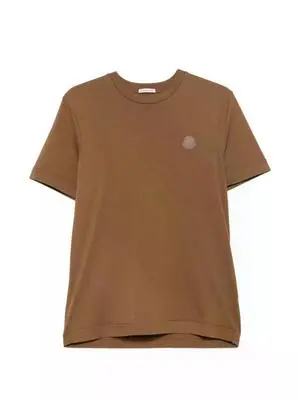 Moncler Logo-patch T-shirt - Brown