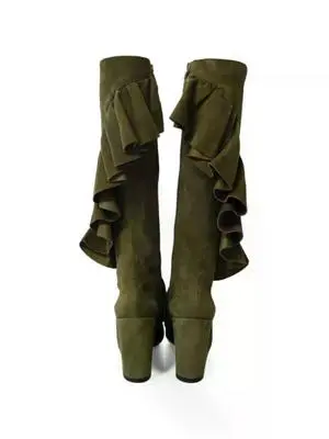 JW Anderson Ruffle Wedge-heel Boots