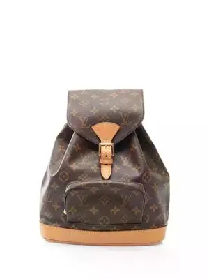 LOUIS VUITTON 1998 Mm Montsouris Monogram Canvas Backpack - Brown