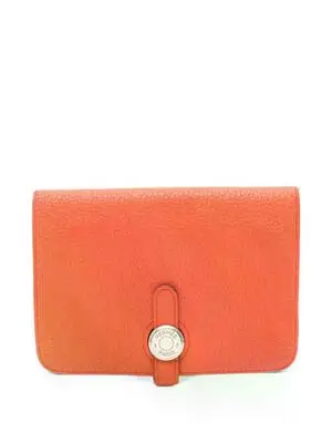 Hermès 2016 Dogon Compact Wallet - Orange