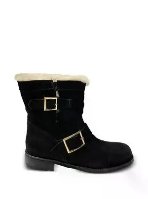 JIMMY CHOO Youth Ii Buckle Ankle Boots - Black