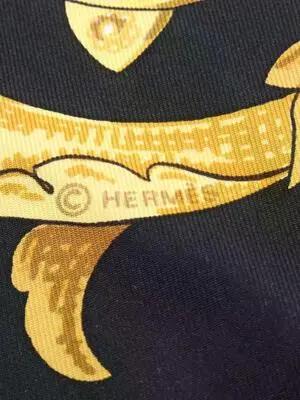 Hermès 2010s 90 Le Mors À La Conétable Scarf