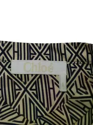 Chloé Logo-print Silk Handkerchief Hem Dress