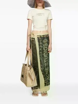 Acne Studios Printed Cotton Scarf