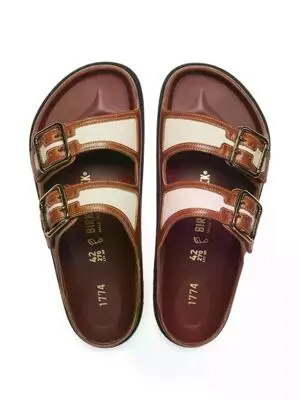 BIRKENSTOCK Arizona Bold Canvas Sandals - Brown