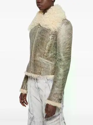 Acne Studios Leather Shearling Jacket