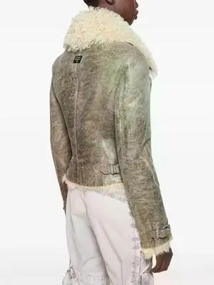 Acne Studios Leather Shearling Jacket