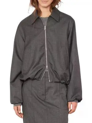 Officine Générale Marla Zip-up Jacket - Grey