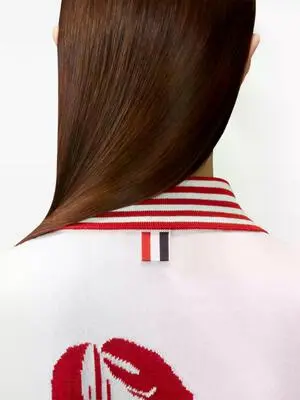 Thom Browne Stripe-detail Polo Shirt