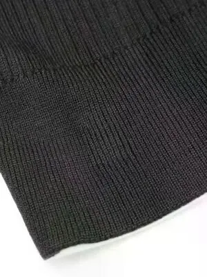 Celine Ribbed Knit Triomphe Cardigan