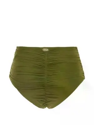 MAISON ANAMI Ruched High-waisted Bikini Bottoms