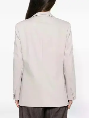 Liviana Conti Double-breasted Notched Lapel Blazer