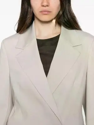 Liviana Conti Double-breasted Notched Lapel Blazer