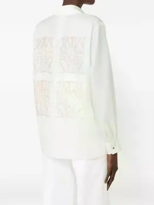 Max Mara Logo-embroidered Silk Shirt
