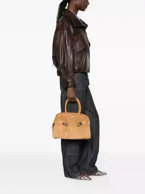FERRAGAMO Hug Logo-detail Leather Tote Bag