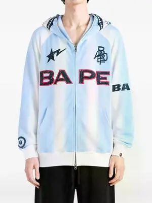 A BATHING APE Shark Logo-print Hoodie