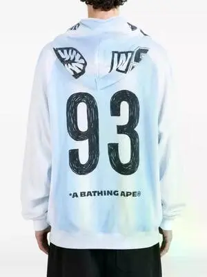 A BATHING APE Shark Logo-print Hoodie
