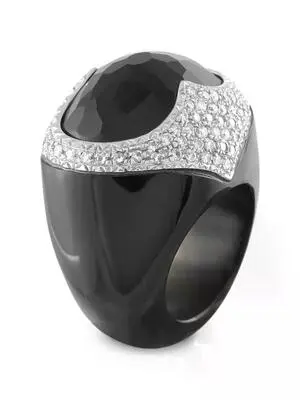 LB EXCLUSIVE Onyx And Diamond Ring