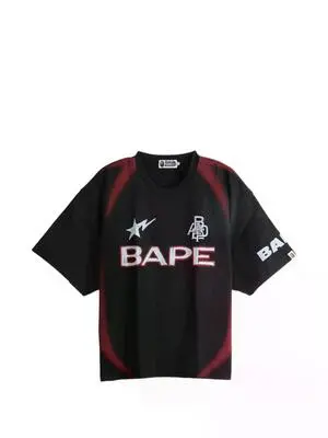 A BATHING APE Logo-print Cotton T-shirt - Black