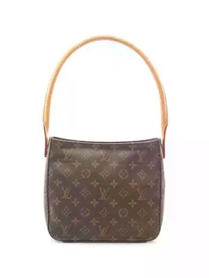 LOUIS VUITTON 2001 Mm Looping Monogram Shoulder Bag - Brown