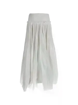 Alberta Ferretti Pleated Maxi Skirt