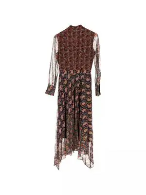 Altuzarra Paisley-print Plissé Midi Ress