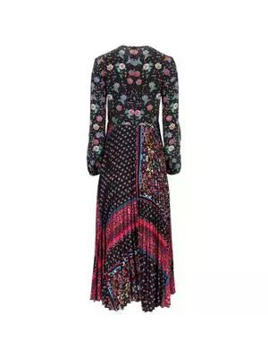Valentino Garavani Floral Pleated Maxi Dress