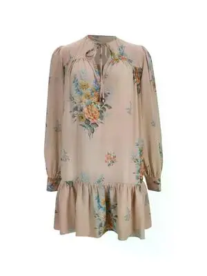 Alexander McQueen Floral-print Mini Dress - Pink