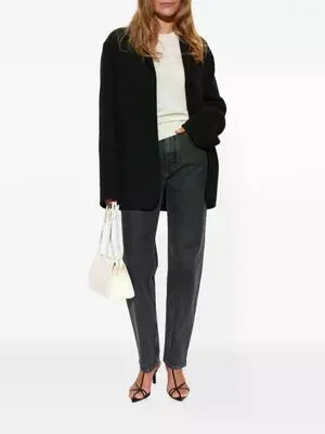 JIL SANDER Virgin Wool Herringbone Coat