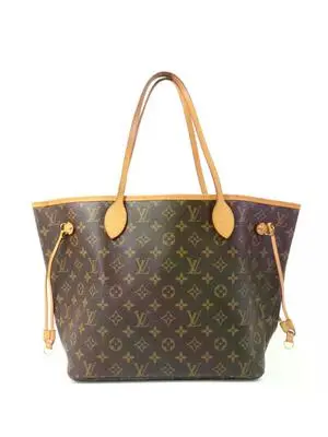 LOUIS VUITTON Neverfull Monogram Tote Bag - Brown