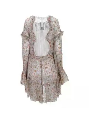 Philosophy Di Lorenzo Serafini Tiered Floral Print Mini Dress