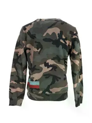 Valentino Garavani 2016 Camouflage Distressed Sweatshirt