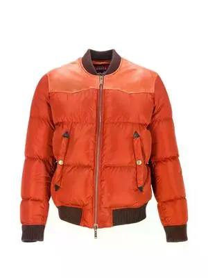 Dsquared2 Zip-up Quilted Bomber Jacket - Orange