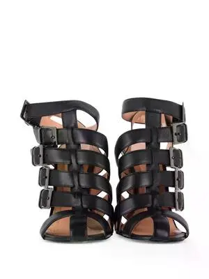 Roland Mouret Buckled Leather Sandals