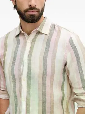 BENETTON Striped Linen Shirt