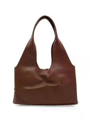 COCCINELLE Logo-plaque Pebbled-leather Shoulder Bag