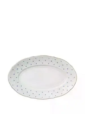 GINORI 1735 Museo Le Perle Oval Platter - White