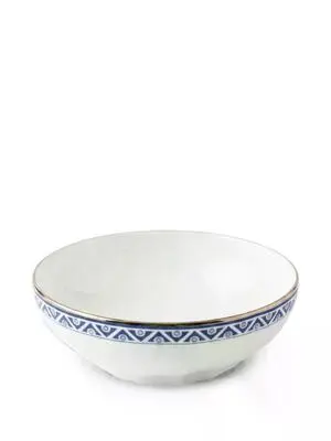 GINORI 1735 Duchessa Geometric-print Bowl - White