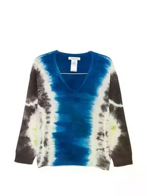 Liviana Conti Tie & Dye V-neck Sweater