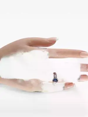 LB EXCLUSIVE Sapphire And Diamond Ring - Silver