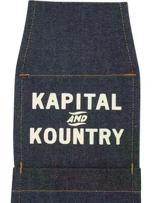 Kapital Denim Pulp Logo-print Phone Holder - Blue