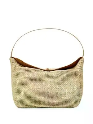 Christopher Esber Turnlock Raffia Shoulder Bag